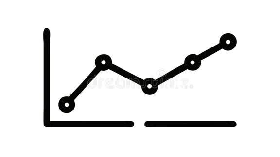 Simple Line Graph Icon. Data Trend, Growth, Analysis, Statistical Chart ...
