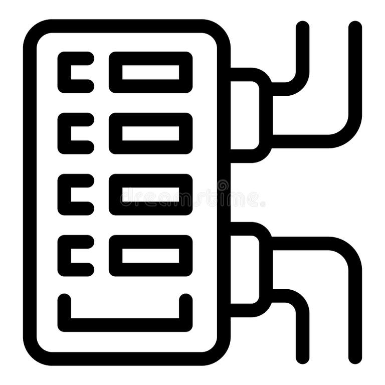 Circuit Breaker Panel Icon Stock Illustrations – 1,006 Circuit Breaker ...