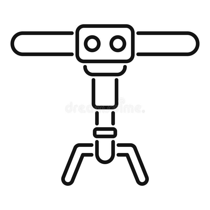 Robotic Arm Picking Up Object, Automation Icon, Industrial Equipment ...