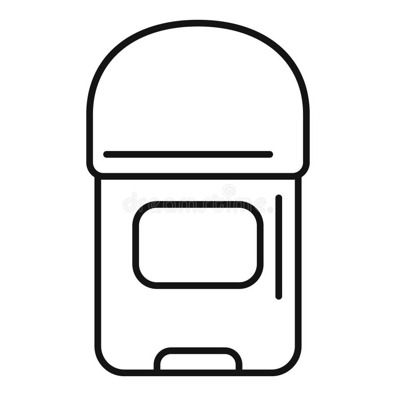 Stick Deodorant Container Line Icon Representing Hygiene and Body Care ...