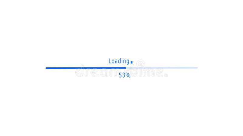 Blue Loading Progress Bar Downloading Bar, Loading Progress Animation ...