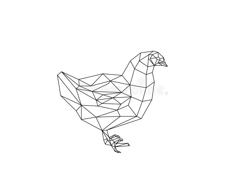 Polygon Chicken Stock Illustrations – 887 Polygon Chicken Stock ...
