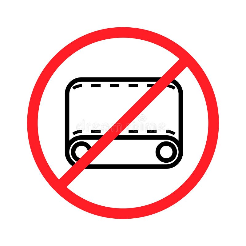 Simple Prohibition Sign, Do Not Poop Pee and Sleep Stock Vector ...