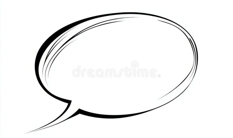 Simple Linear Dialogue Chat Cloud. Editable Stroke. Doodle Modern ...