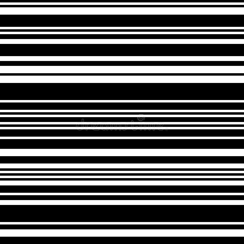 Simple Linear Seamless Horizontal Pattern on White Background. Stock ...