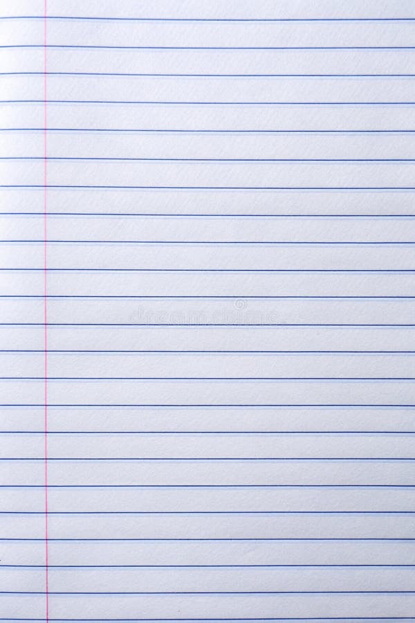 Lined Notebook Paper Background Stock Illustration - Illustration of ...