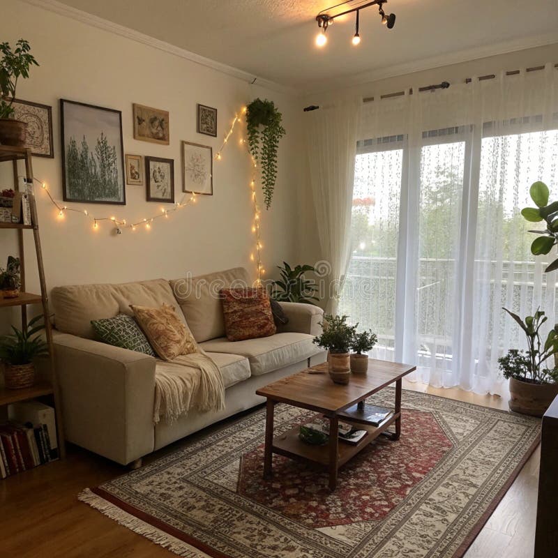 Simple living room setup stock photo. Image of neutral - 373097752