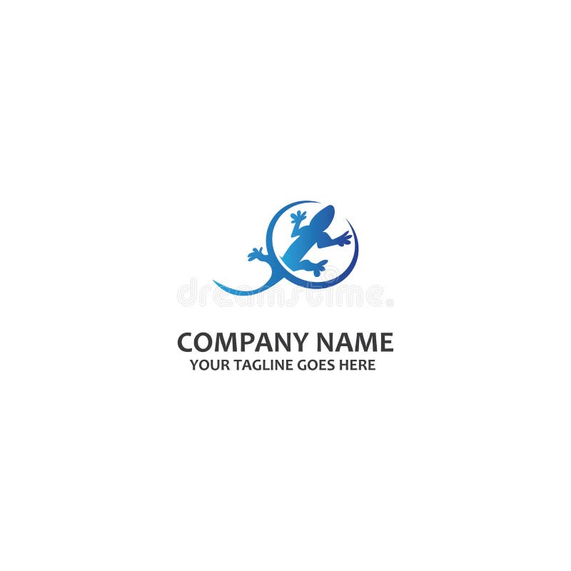 Simple Lizard Vector Icon Logo Stock Vector - Illustration of wild ...