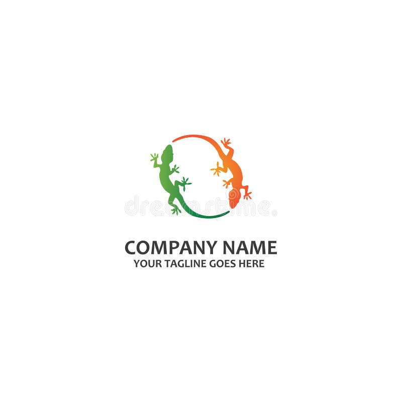 Simple Lizard Vector Icon Logo Stock Vector - Illustration of gecko ...