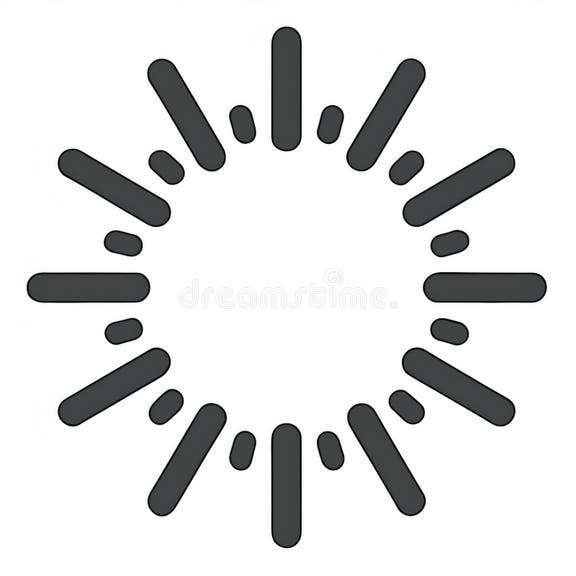 Simple Loading Icon with Rotating Lines Indicating Ongoing Process or ...