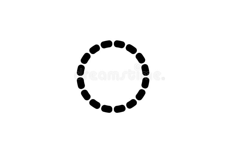 Simple Loading Round Black Icon Design White Background Stock Vector ...