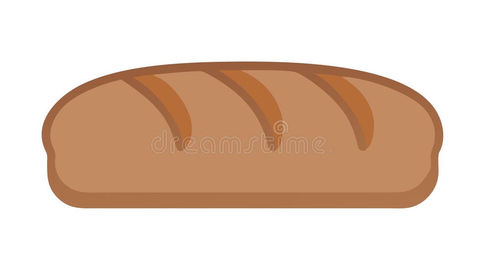 Simple Loaf of Bread Icon, for Food and Bakery Themes, Vector Design ...