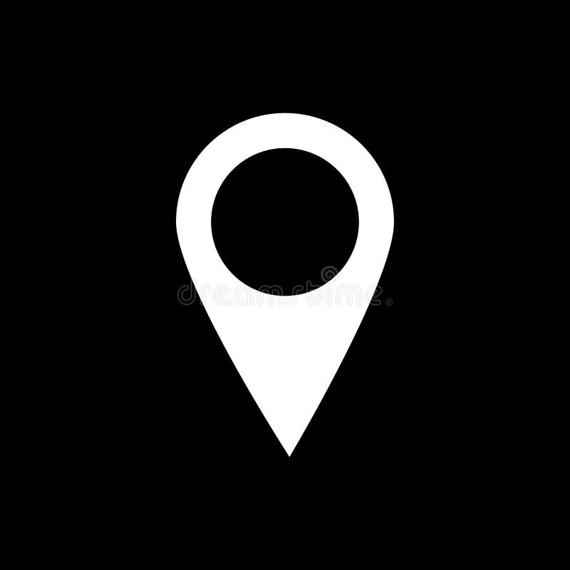 Simple Location Icon Vector Stock Vector - Illustration of navigation ...