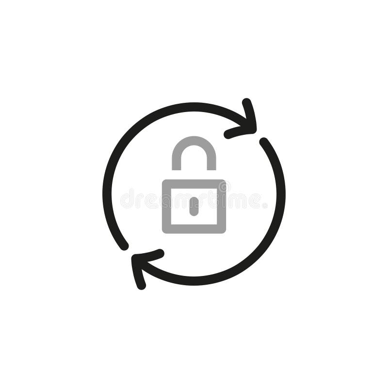Simple Locks Related Vector Line Icons. Lock for Security. Vector ...
