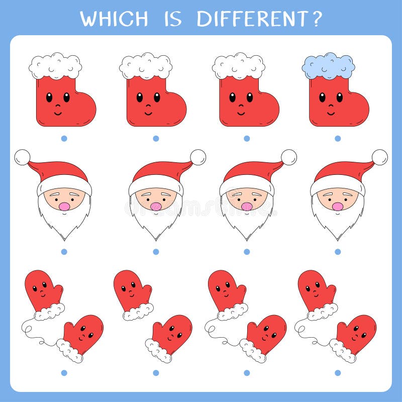 Find the Odd One in the Group. Vector Worksheet Stock Vector ...