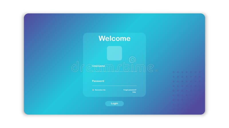 Simple Login Page Template Design for Website, Mobile, Computer ...