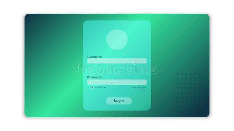 Simple Login Page Template Design for Website, Mobile, Computer, Application Etc. Username and ...