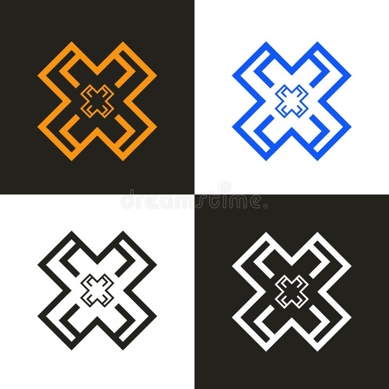 Simple logo with a box stock illustration. Illustration of choice ...