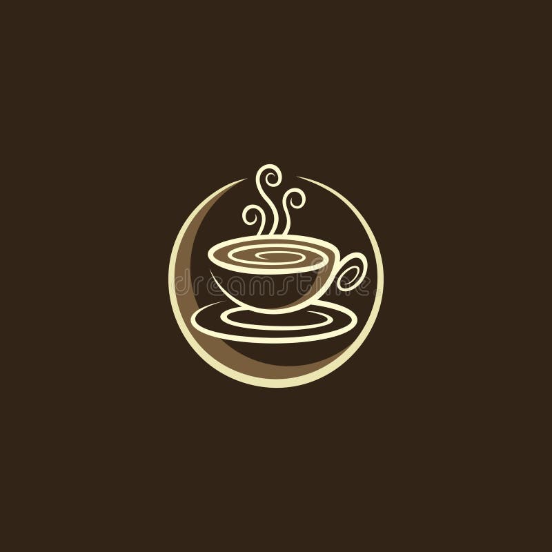 Simple logo coffee stock vector. Illustration of bean - 303686670