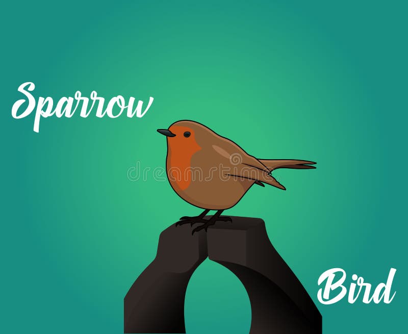 Simple Logo of Cute and Adorable Sparrow Vector Logo. Cute Sparrow Logo ...