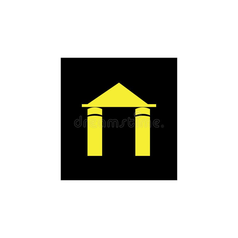 Simple Keystone Logo Design Stock Vector - Illustration of simple, idea ...