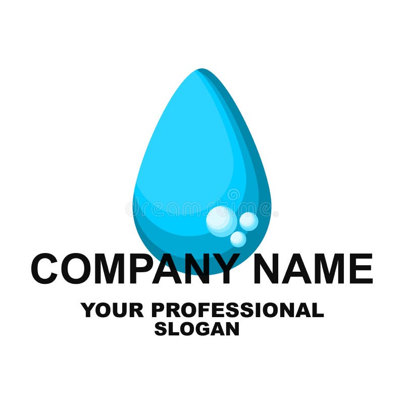 Simple Logo. Drop. Flat Style. Vector Stock Illustration - Illustration ...