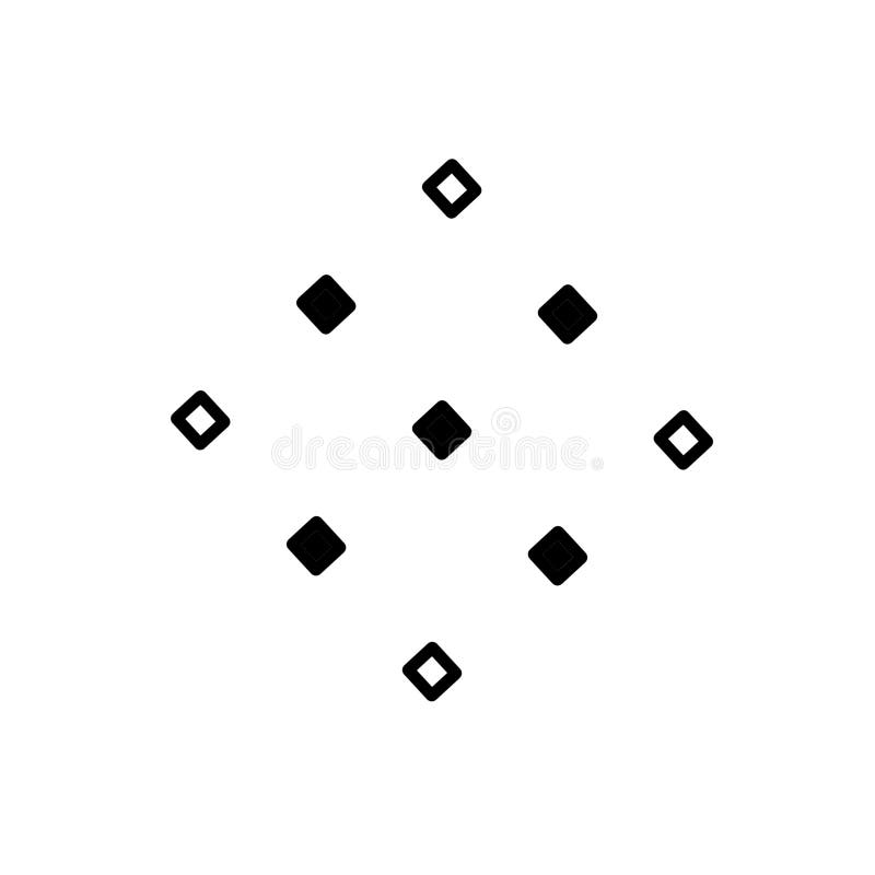 Simple Logo of Mini Square Black and White Stock Illustration ...