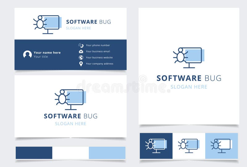 Software Bug Logo Design Featuring a Bug Infecting a Computer Screen ...