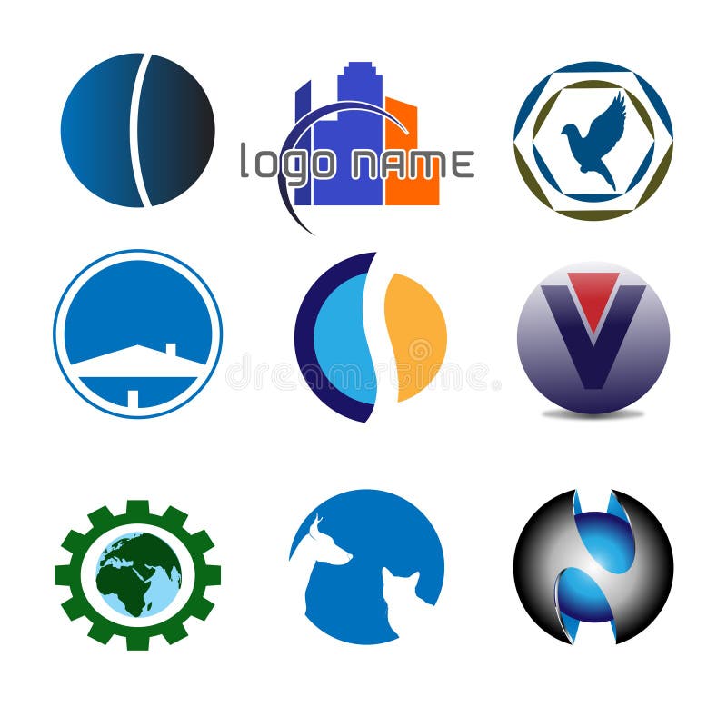 Simple logos stock illustration. Illustration of collection - 41241601