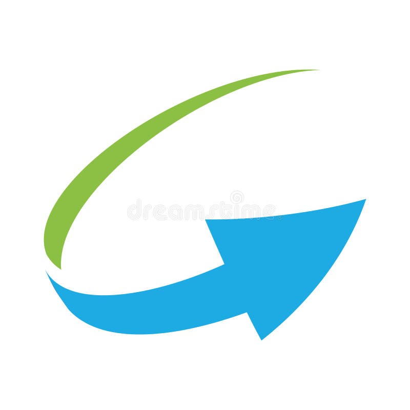 Simple Loop Circle Arrow Icon Stock Vector - Illustration of idea ...