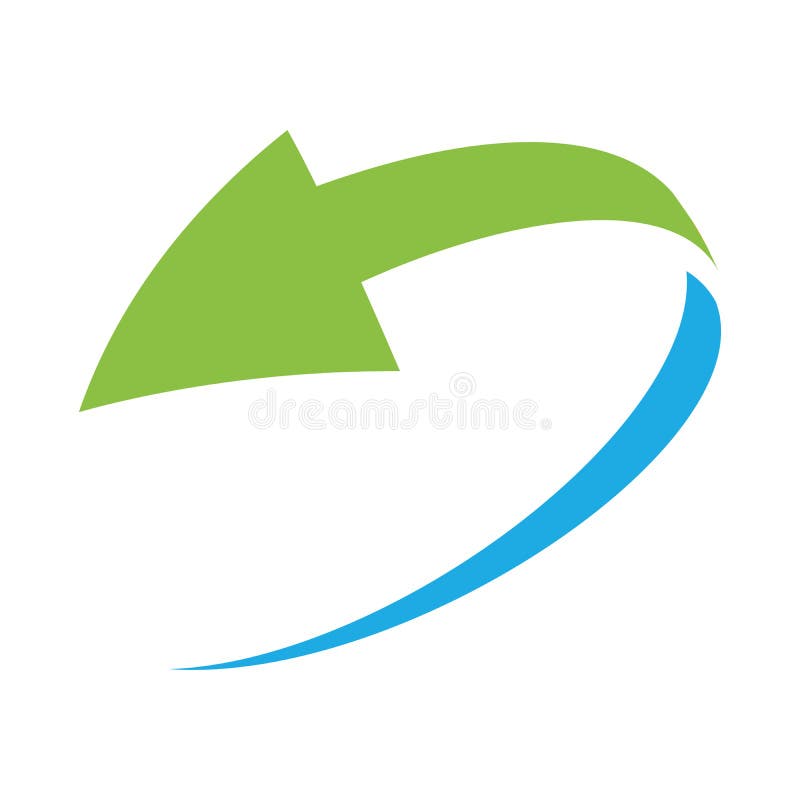 Simple Loop Circle Arrow Icon Stock Vector - Illustration of element ...