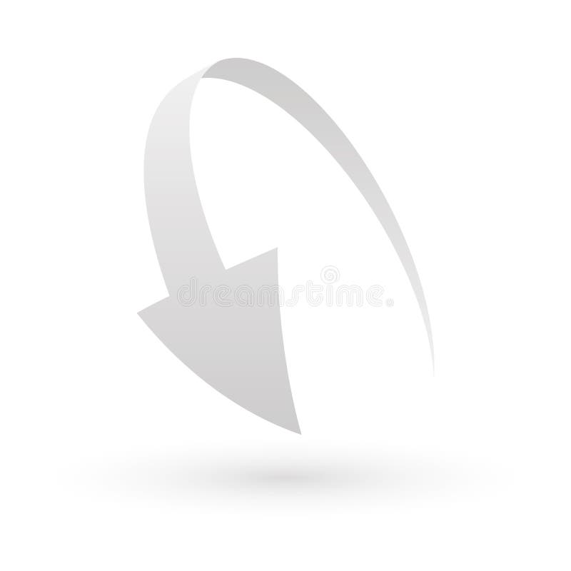 Simple Loop Circle Arrow Icon Stock Vector - Illustration of ring ...