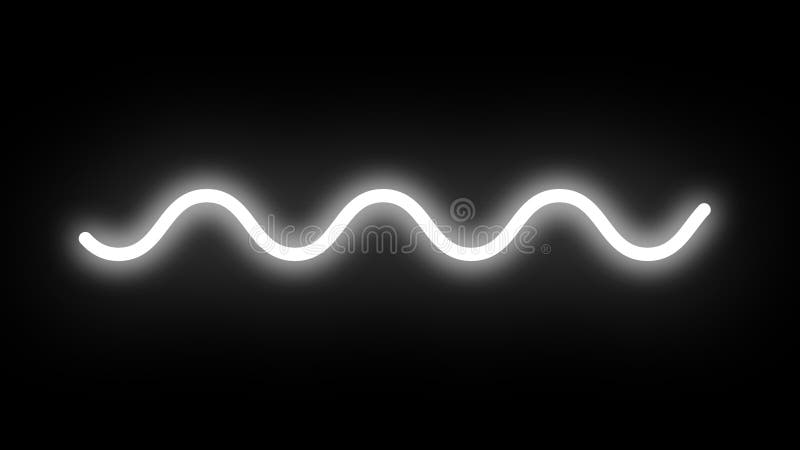 Simple Loopable Trendy Squiggle Line Stock Illustration - Illustration ...