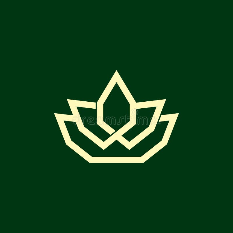 Simple lotus logo stock vector. Illustration of salon - 358092695