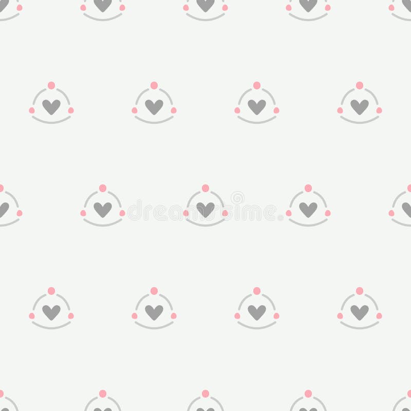 Simple Love Dot Line Vertical Decorative Pink Monochrome Seamless ...