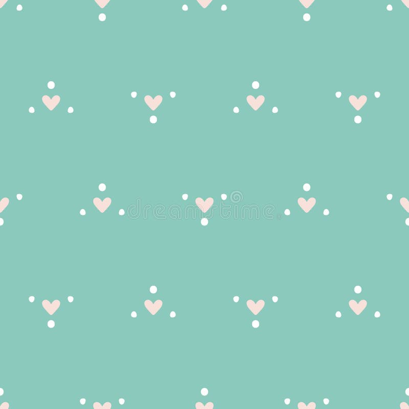Simple Cute Love Dot Line Vertical Decorative Seamless Pattern ...