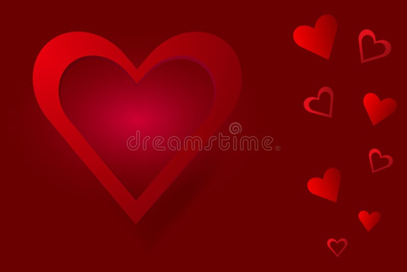 Simple love heart card stock vector. Illustration of invitation - 64787808