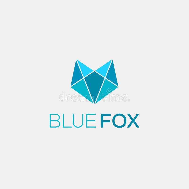 Simple Low Poly Fox Head Logo Stock Vector - Illustration of logo ...