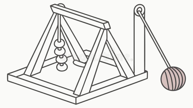 Simple Machines: a Pendulum and Newton S Cradle, Physics Illustrations ...