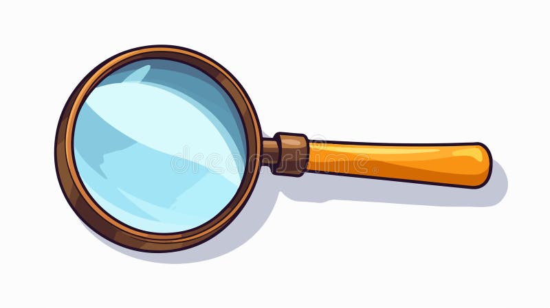 Simple Magnifying Glass Drawing Vector Object Stock Illustration ...