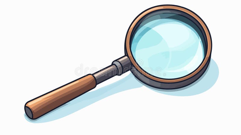 Simple Magnifying Glass Drawing Vector Object Stock Vector ...