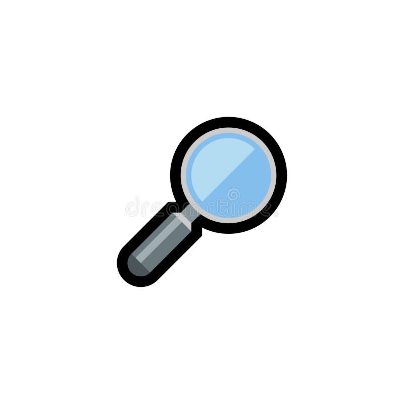 Simple Magnifying Glass Icon Illustration Stock Illustration ...