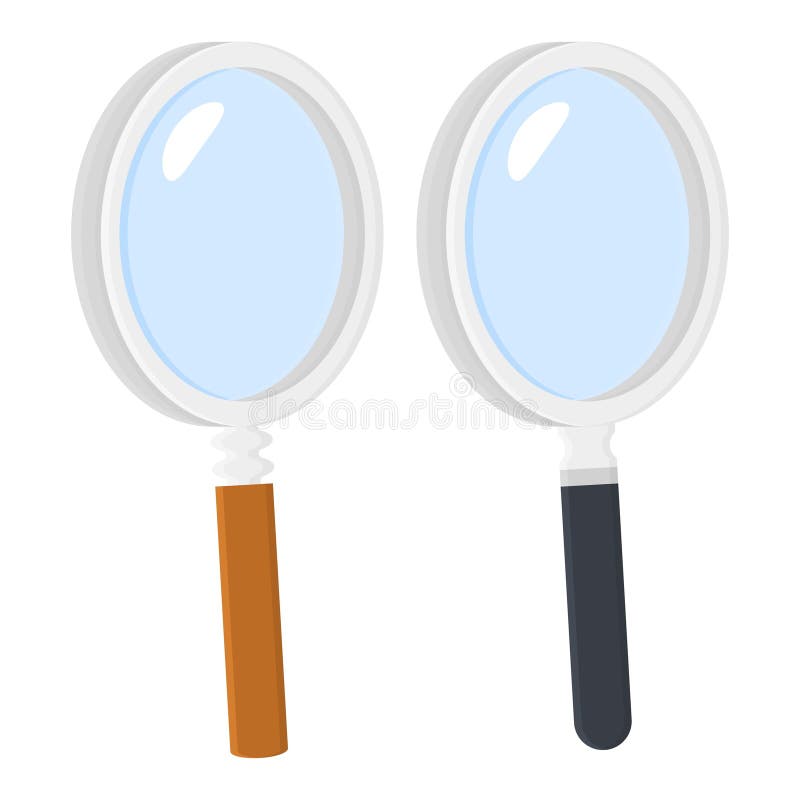 Simple Magnifying Glass Vector Illustration Stock Illustration ...