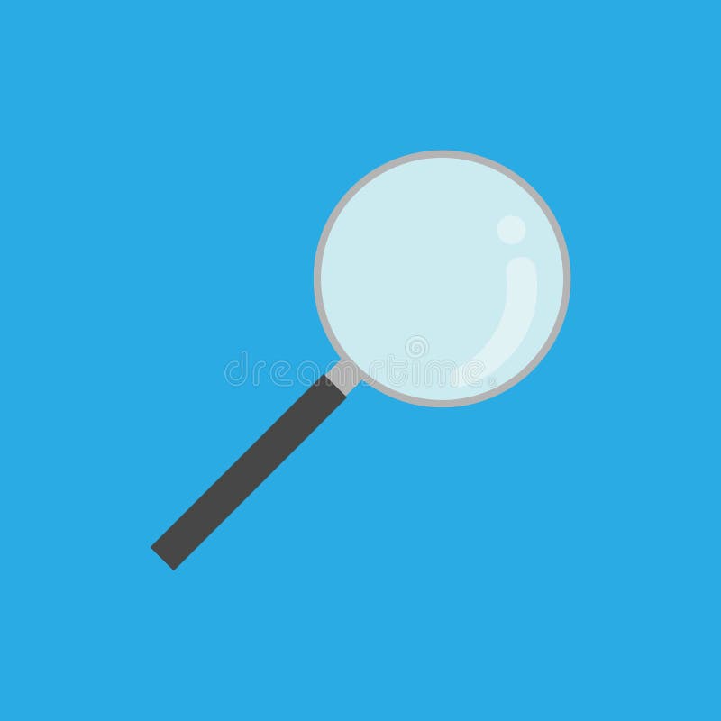 Simple Magnifying Glass Vector Illustration Stock Vector - Illustration ...