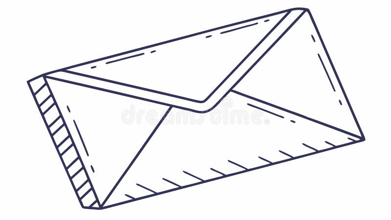 Simple Mail Envelope Icon Outline Vector Graphic, Vector Design ...