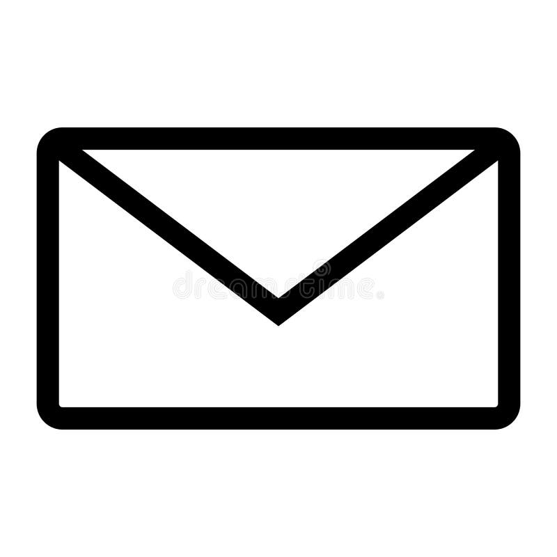 Simple Mail Icon. Flat Design Vector. Stock Vector - Illustration of ...