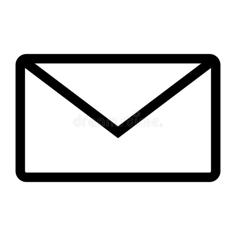 Simple Mail Icon. Flat Design Vector. Stock Vector - Illustration of ...