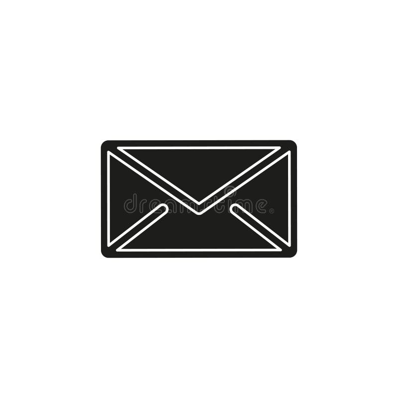 Simple Mail Vector Icon stock illustration. Illustration of vector ...