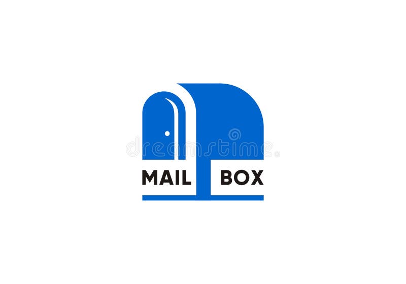 Simple Mailbox Logo Design Vector Stock Illustration - Illustration of ...