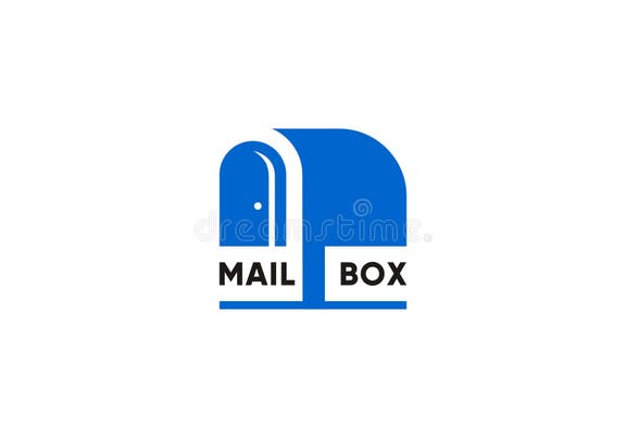 Simple Mailbox Logo Design Vector Stock Illustration - Illustration of ...